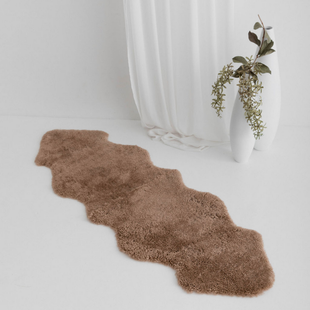 Shorn Curly Double Rug – Fibre by Auskin Australia